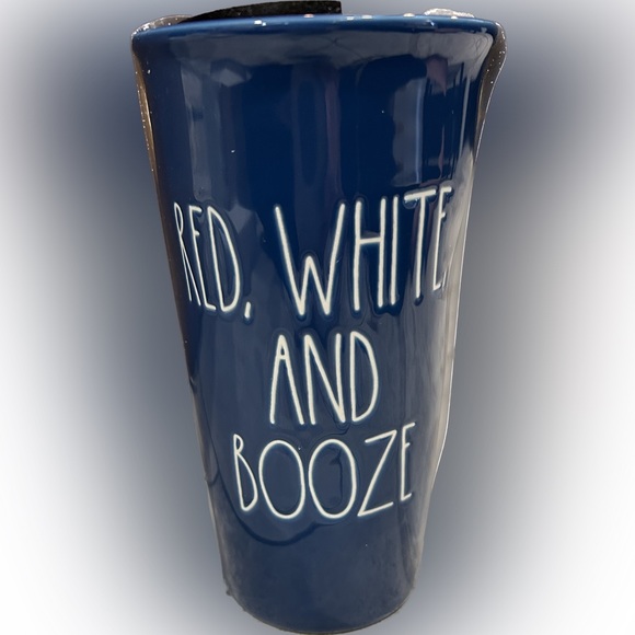 Rae Dunn | Dining | Rae Dunn Red White And Booze Travel Mug | Poshmark